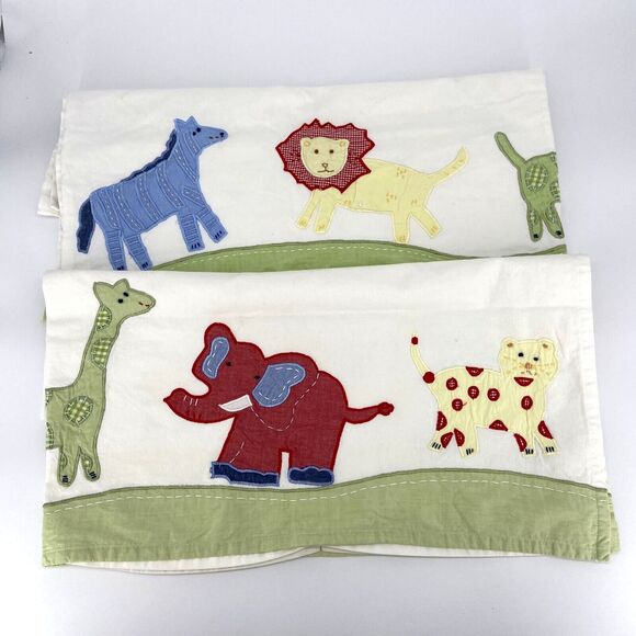 Pottery Barn | Accents | Pottery Barn Kids Valance Pair Safari Animals ...